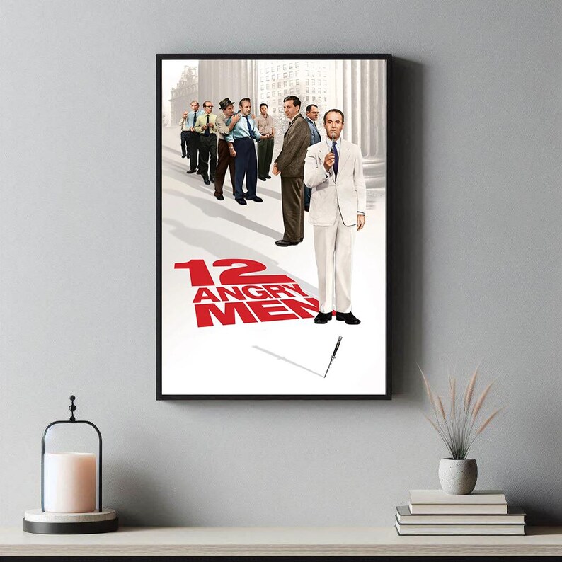 12 Angry Men Movie Poster | High Quality Canvas Print I 2025 Movie ...