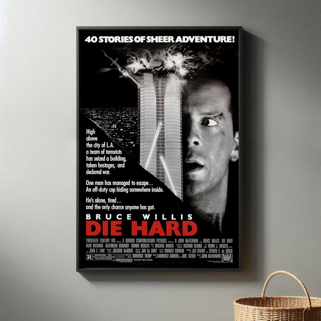 Die Hard Movie Posters | High Quality Canvas Print I 2024 Movie Poster ...