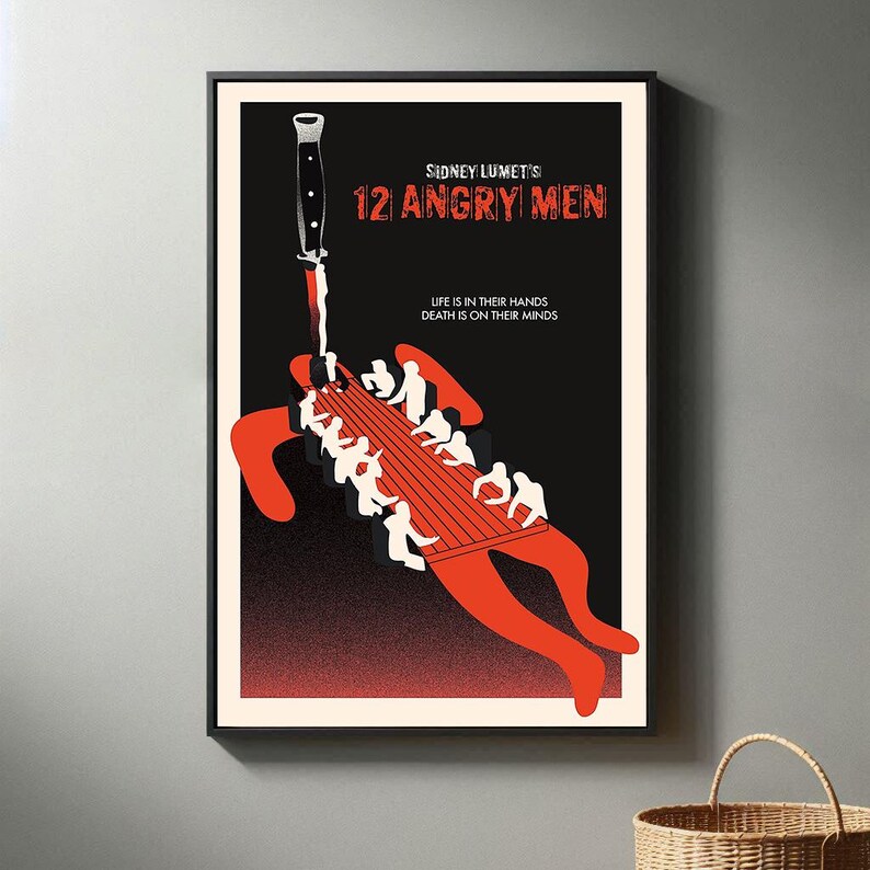 12 Angry Men Movie Poster | High Quality Canvas Print I 2025 Movie ...