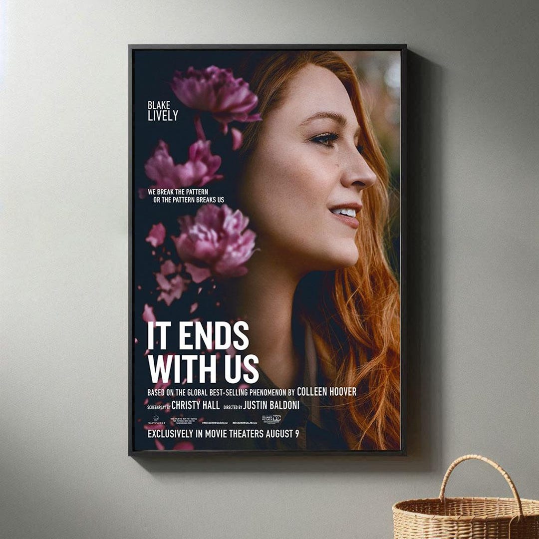 It Ends With Us Movie Poster | High Quality Canvas Print I 2024 Movie ...