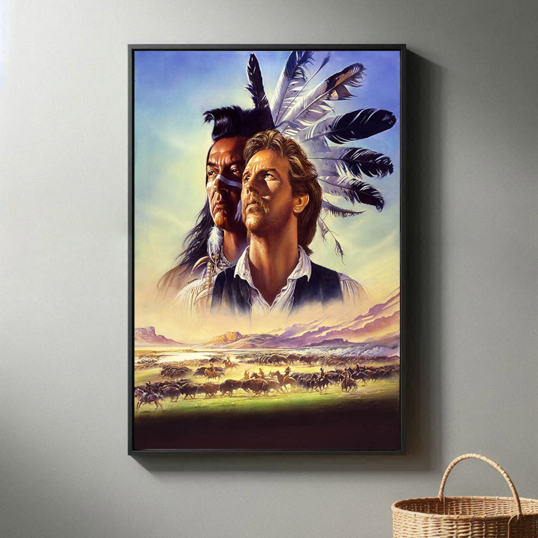 Dances With Wolves Movie Posters | High Quality Canvas Print I 2024 ...