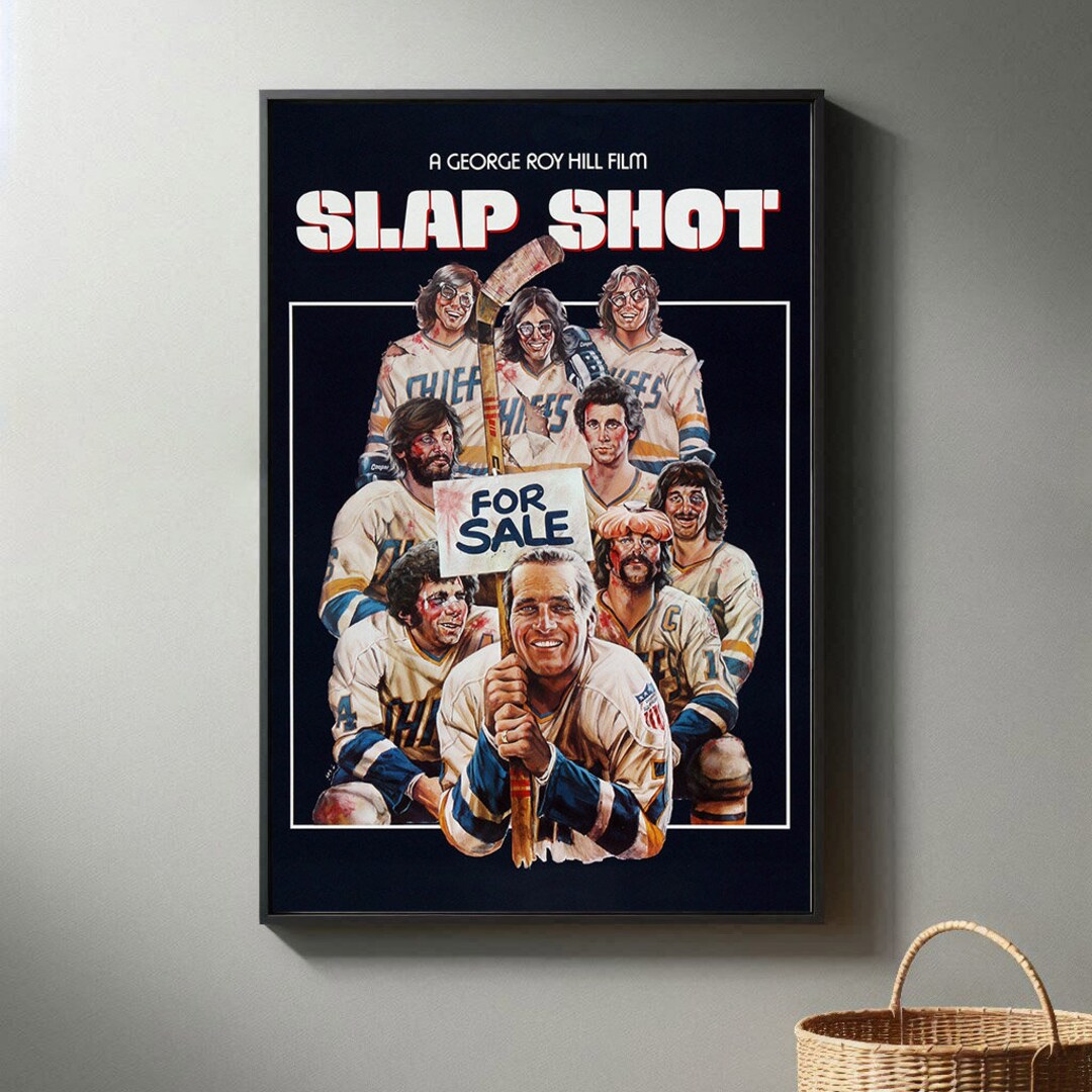 Slap Shot Movie Posters | High Quality Canvas Print I 2024 Movie Poster ...