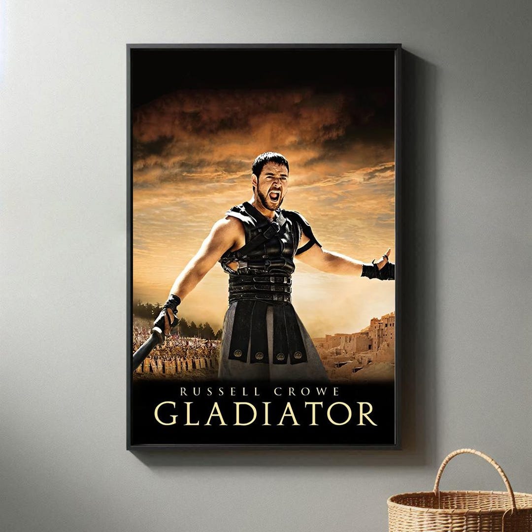 Gladiator Movie Poster | High Quality Canvas Print I 2024 Movie Poster ...