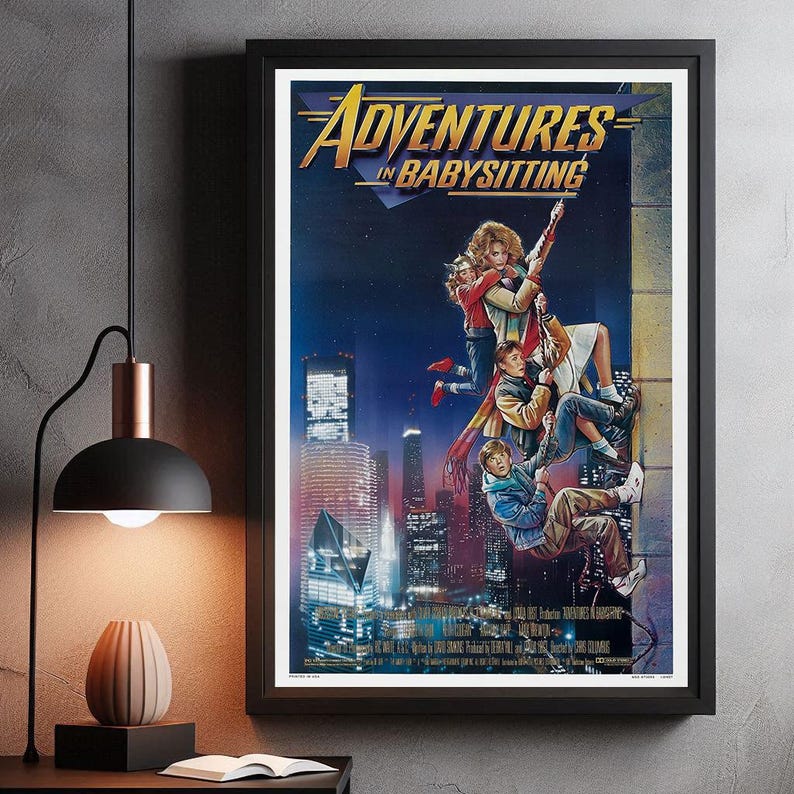 Adventures in Babysitting Movie Poster | High Quality Canvas Print I ...