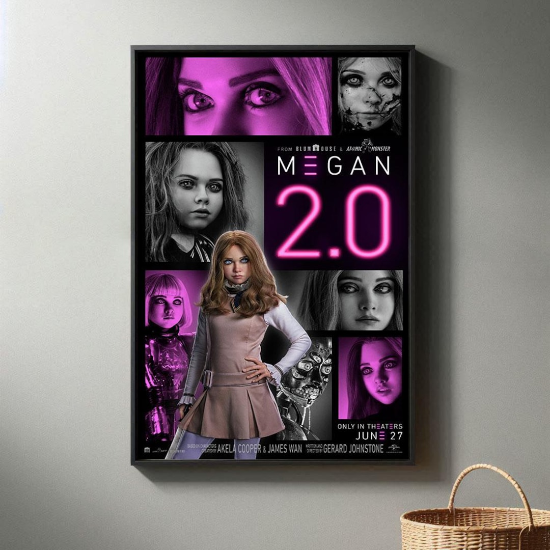 M3GAN 2.0 Movie Poster | High Quality Canvas Print I 2025 Movie Poster ...