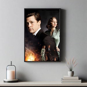 Allied Movie Poster | High Quality Canvas Print I 2024 Movie Poster ...