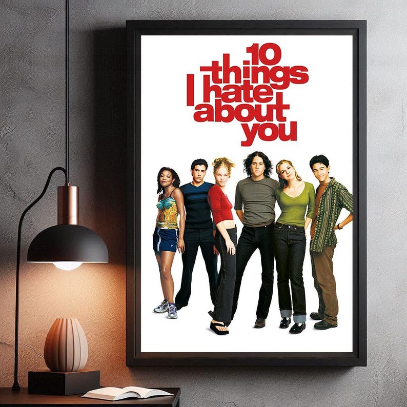 10 Things I Hate About You Movie Poster | High Quality Canvas Print I ...