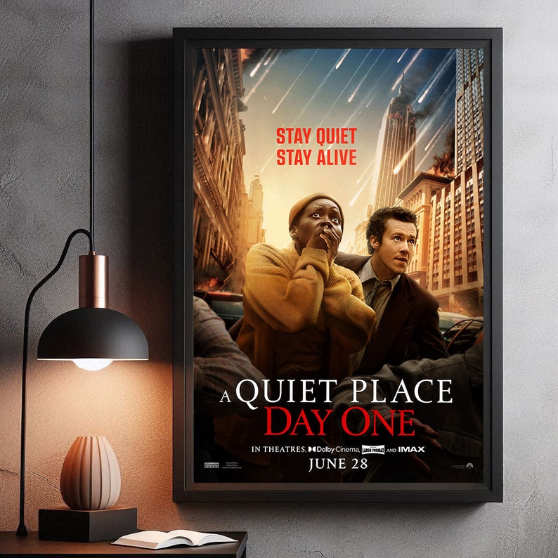 A Quiet Place Day One Movie Posters High Quality Canvas Print I 2024 ...