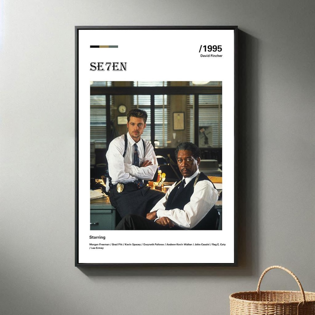Se7en Movie Poster: Minimalist Canvas Print, Modern Film Art - Etsy