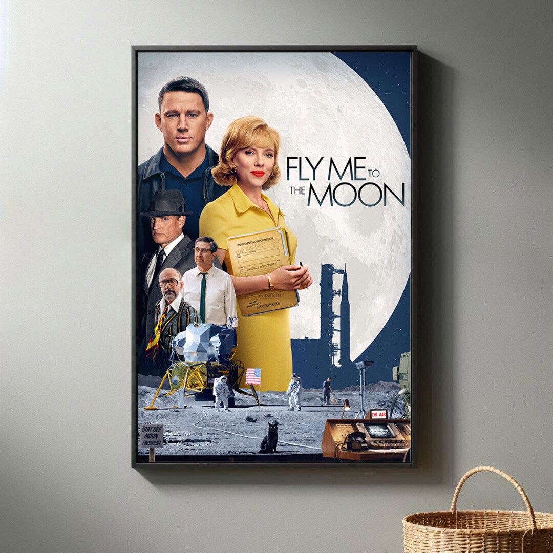 Fly Me to the Moon Movie Posters | High Quality Canvas Print I 2024 ...