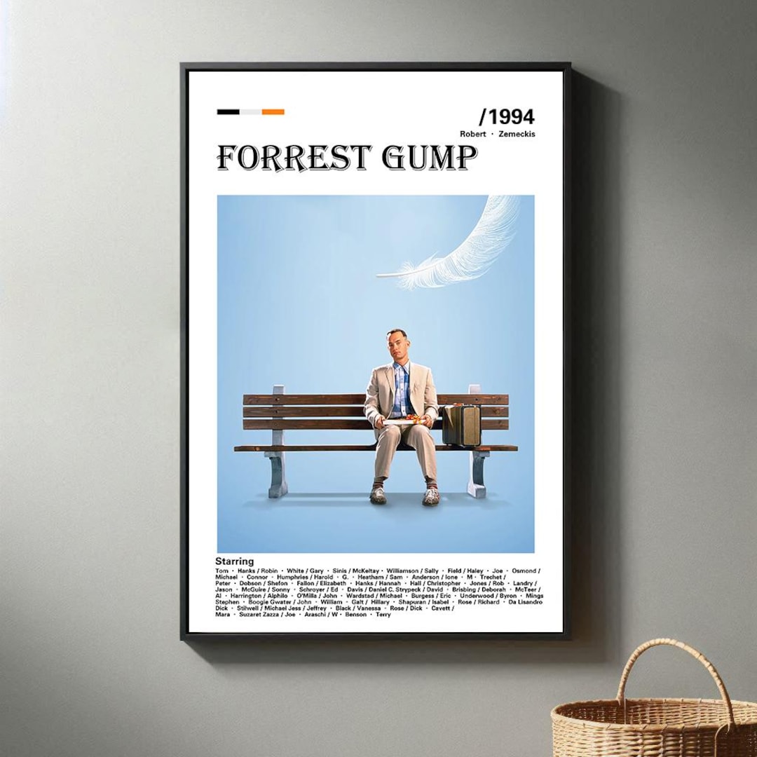 Forrest Gump Movie Poster | High Quality Canvas Print I Minimalist ...