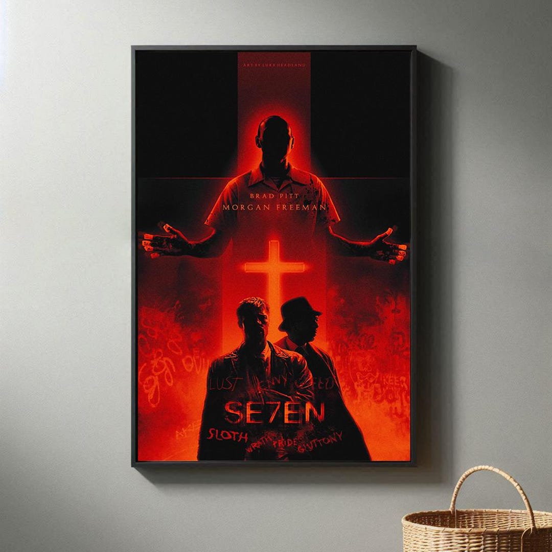 Se7en Movie Poster | High Quality Canvas Print I 2025 Movie Poster ...
