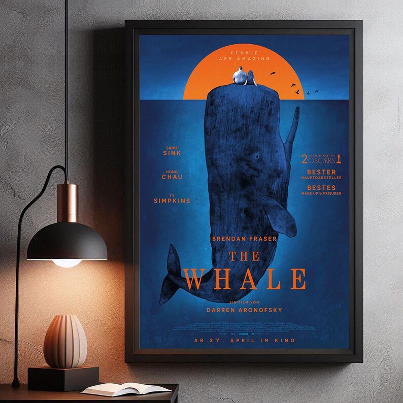 The Whale (2022) Movie Poster | High Quality Canvas Print I 2024 Movie ...