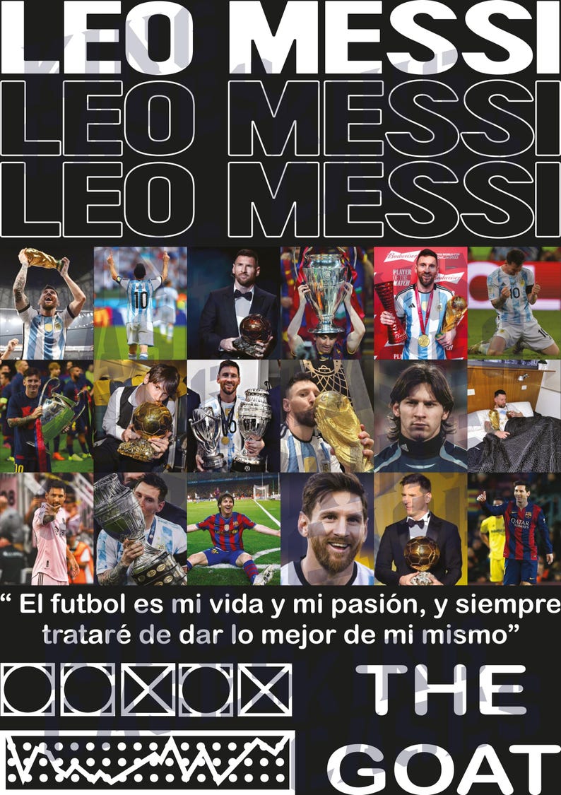Only Messi /4 Designs / Lionel Messi / PNG Design / DTF / DTG / Design ...