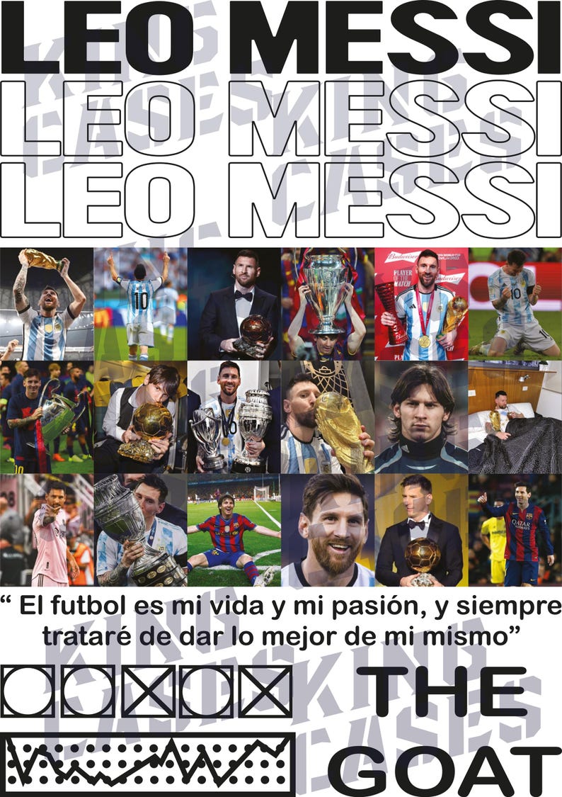 Only Messi /4 Designs / Lionel Messi / PNG Design / DTF / DTG / Design ...