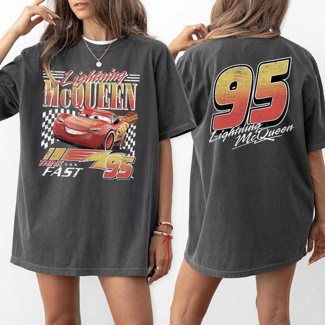 Vintage Lightning Mcqueen Shirt, Retro Cars Movie Shirt, WDW Family Vacation Shirt, Piston Cup ...