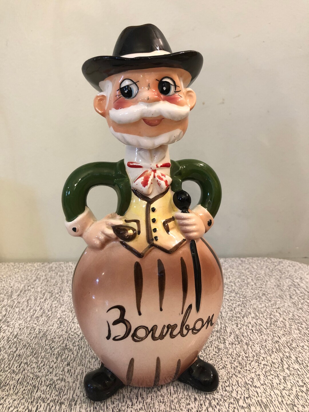 Vintage DaVar Pro Japan Bourbon Decanter Dapper Gentleman - Etsy España