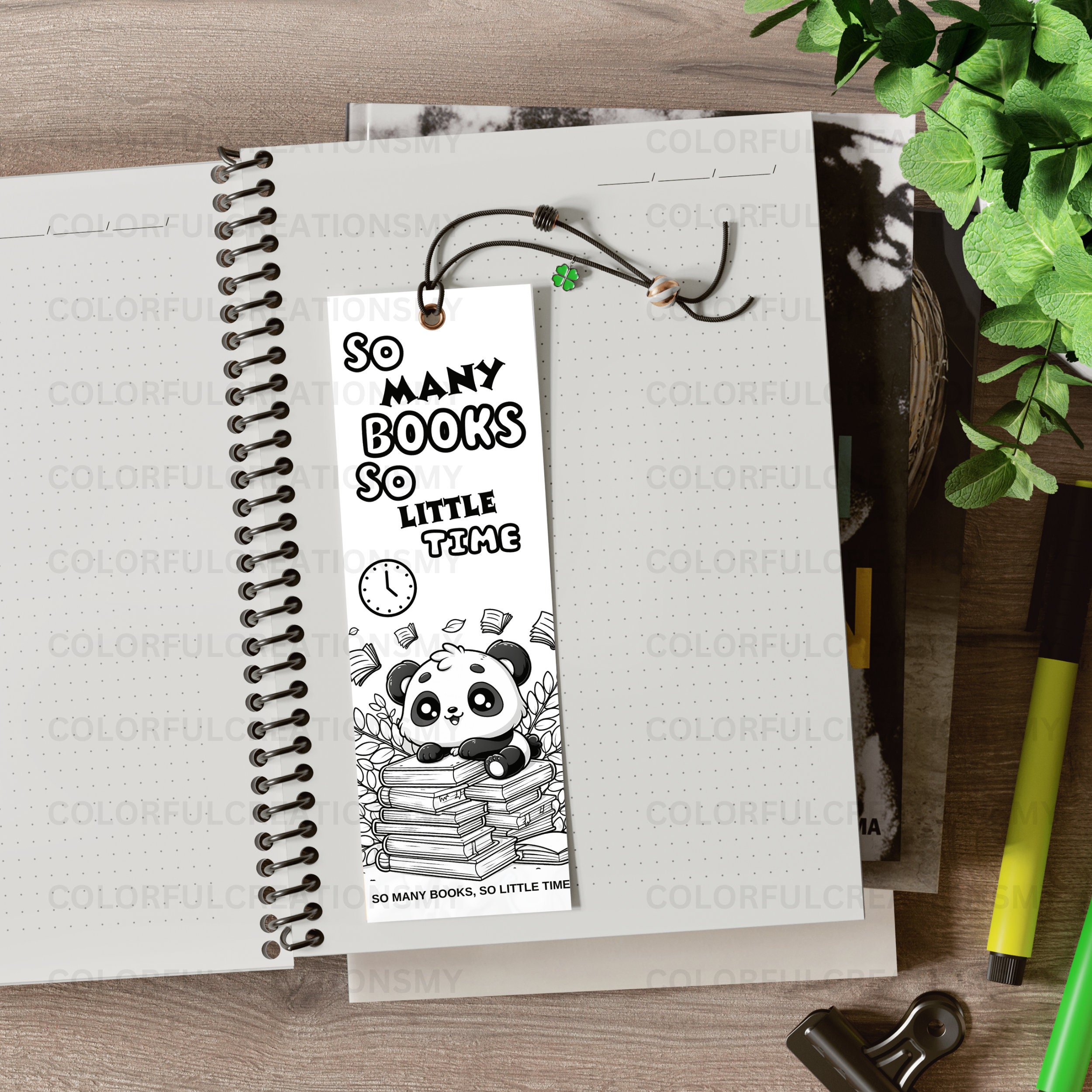 Printable Bookmarks Set, Downloadable Bookmarks for Book Lovers ...