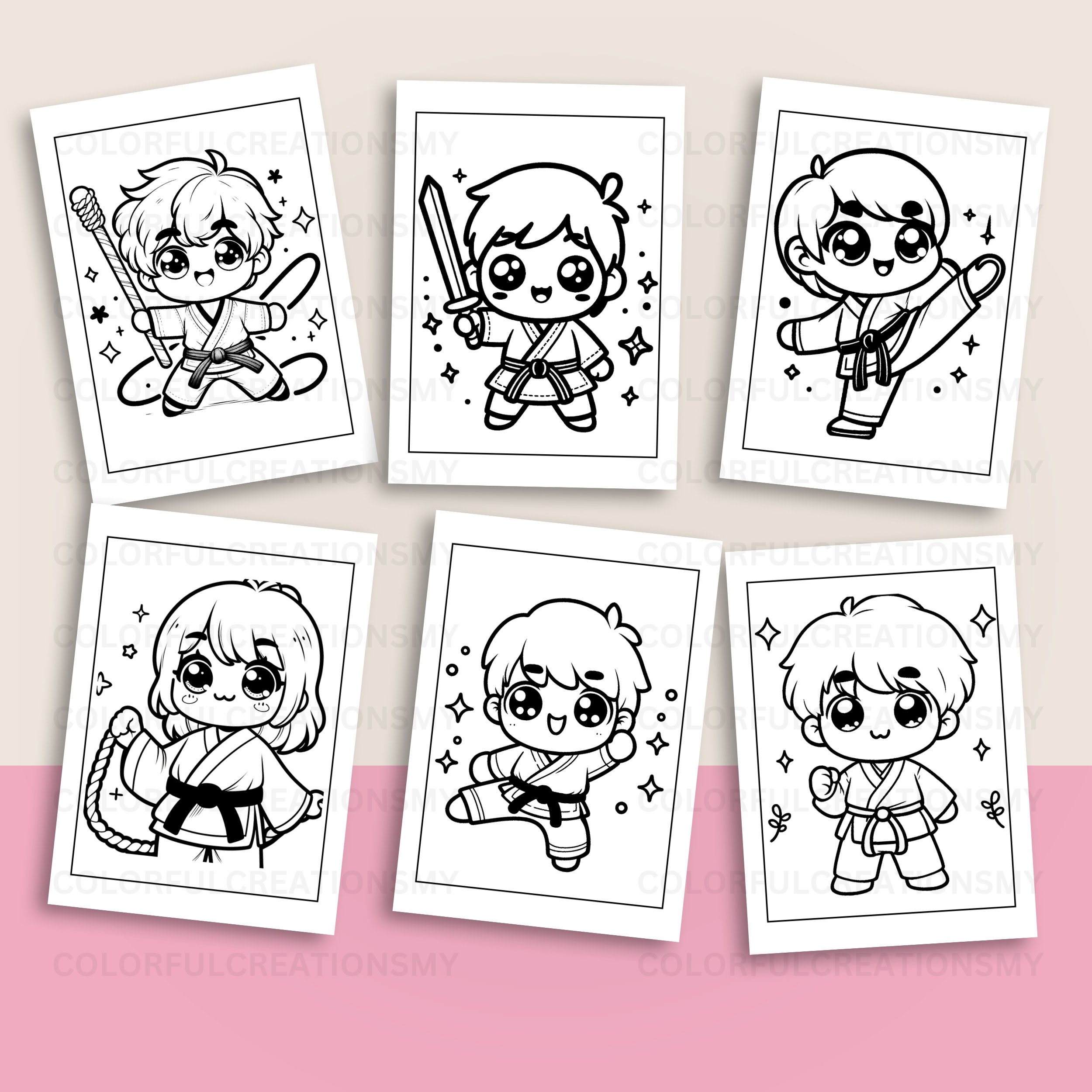 30 Dynamic Martial Arts Coloring Pages for Kids - Fun and Engaging ...
