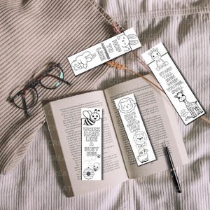 Printable Animal-themed Coloring Bookmarks With Motivational Quotes ...