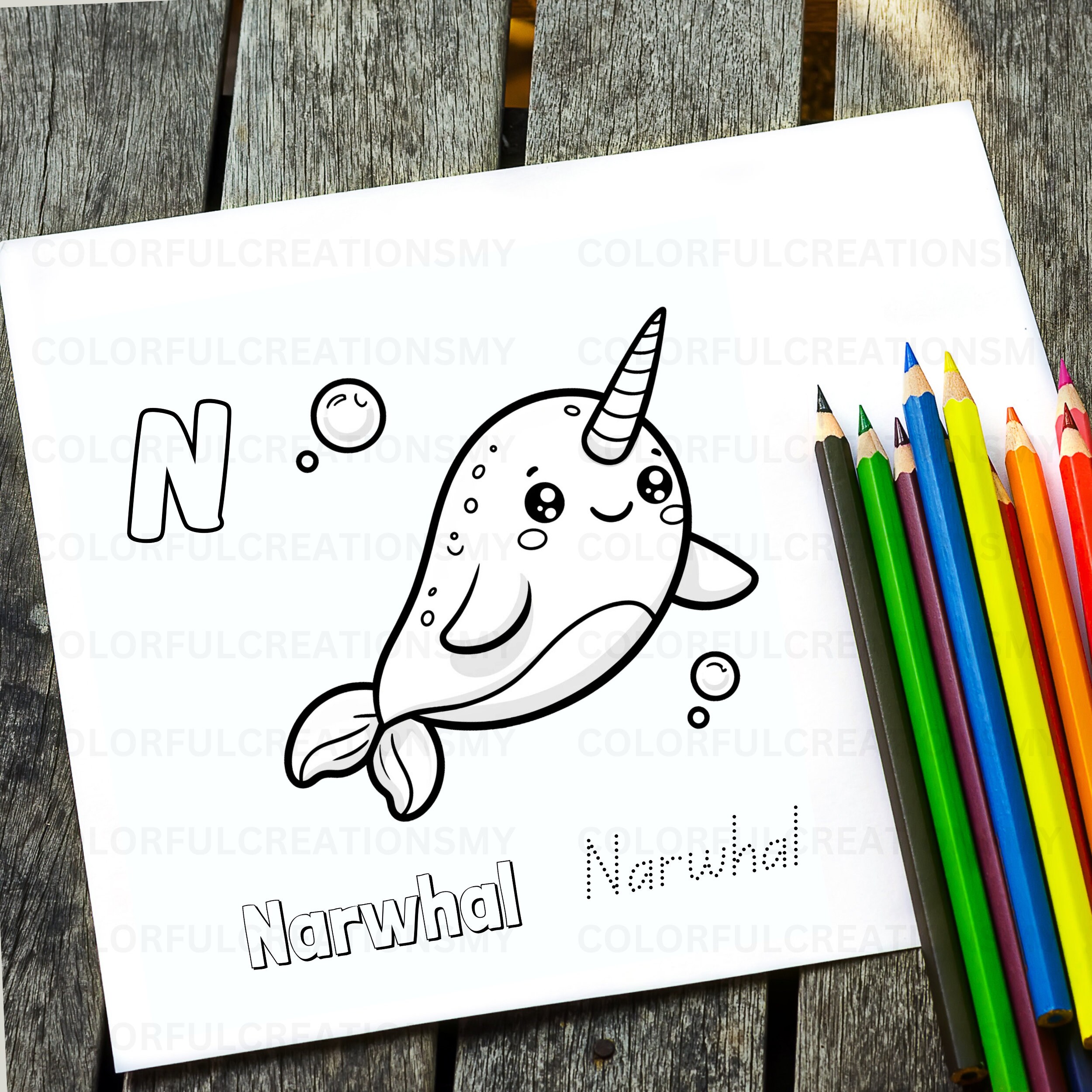 Cute Animal Coloring & Letter Tracing| Alphabet Coloring Book| Engaging ...
