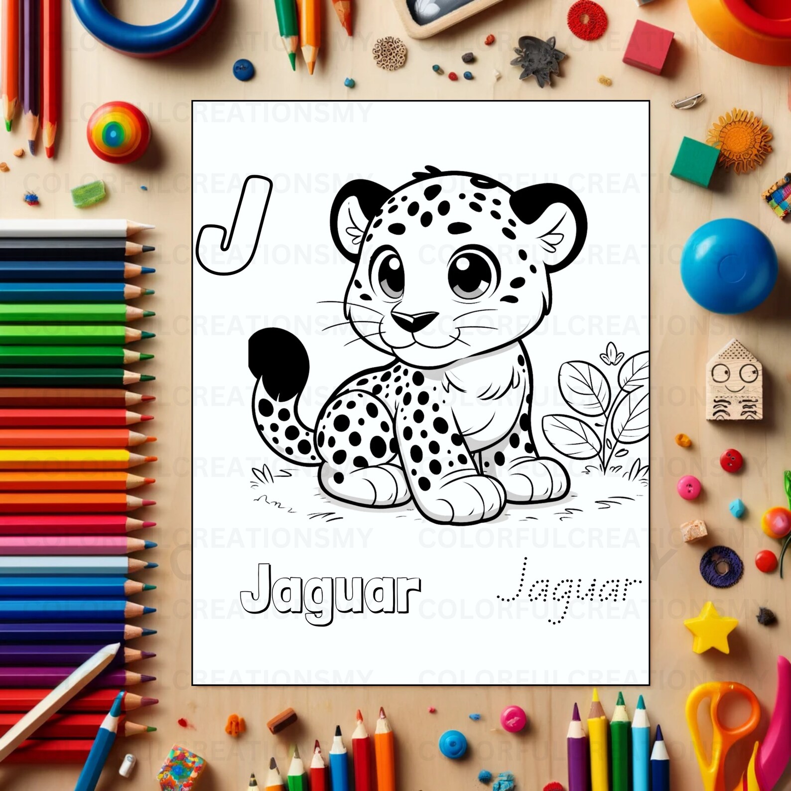 Cute Animal Coloring & Letter Tracing| Alphabet Coloring Book| Engaging ...