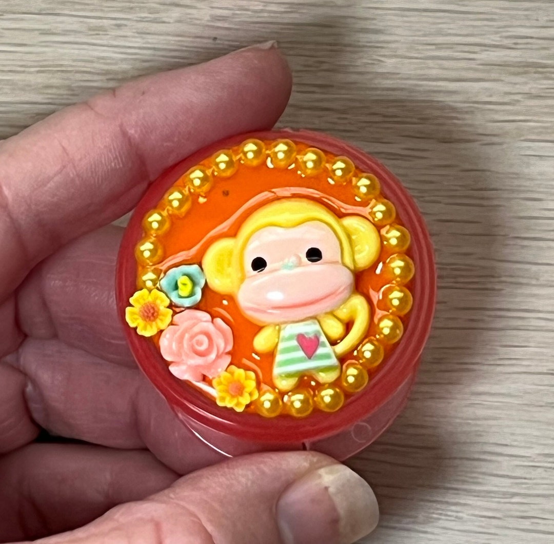 Mini Pill Box • "monkey Business" Embellished Pill Case for Purse or ...