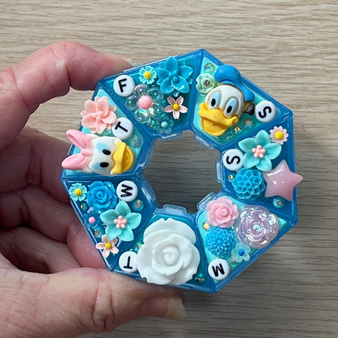 7 Day Pill Organizer 'disney Ducks' Travel Pill Box - Etsy