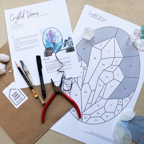 DIGITAL DOWNLOAD PATTERN Stained Glass Pattern Crystal - Etsy