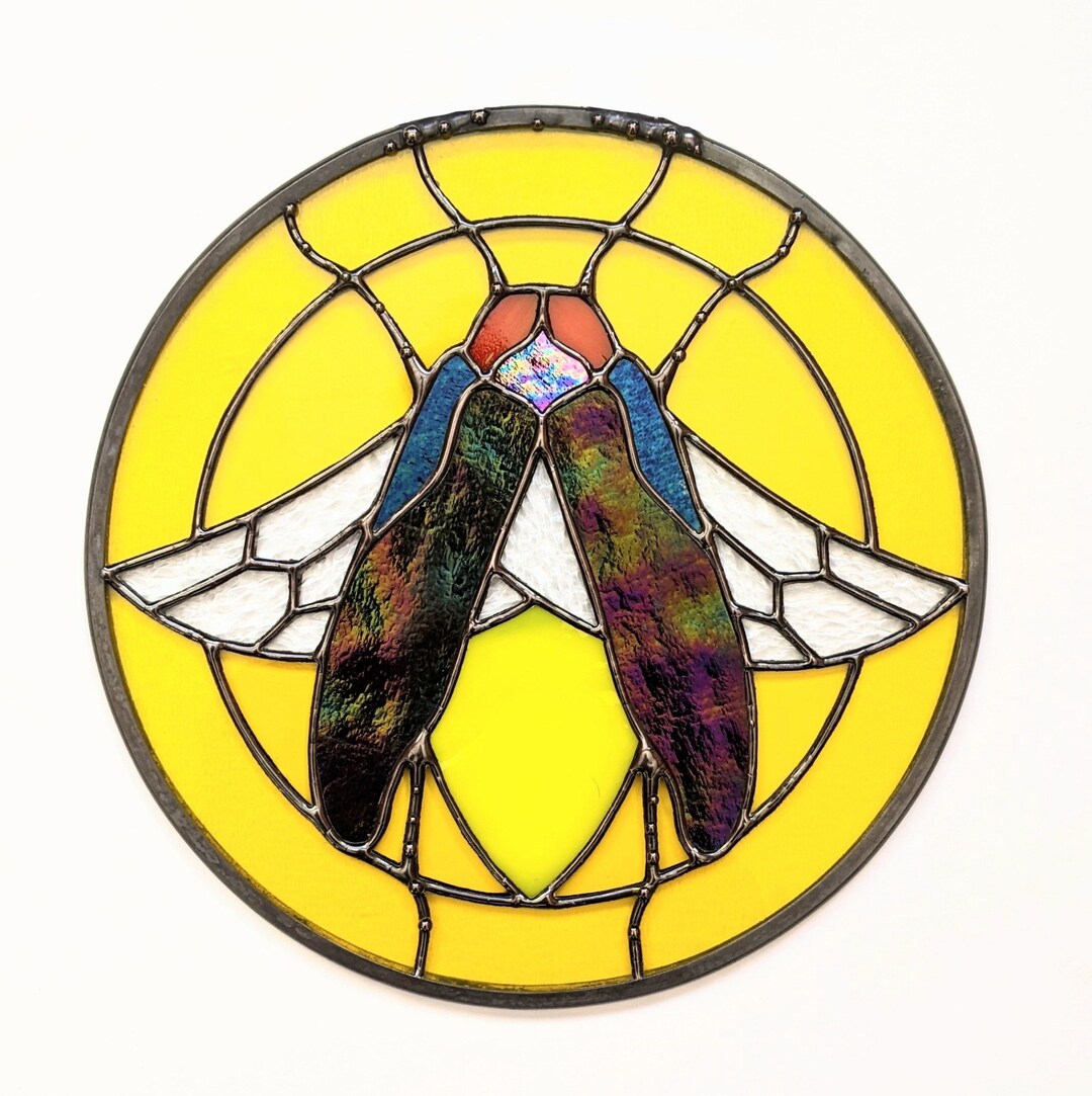 Pattern Download - Lampyridae Firefly [digital Stained Glass Pattern ...