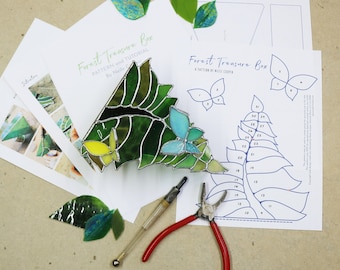 Forest Stained Glass Pattern | Etsy