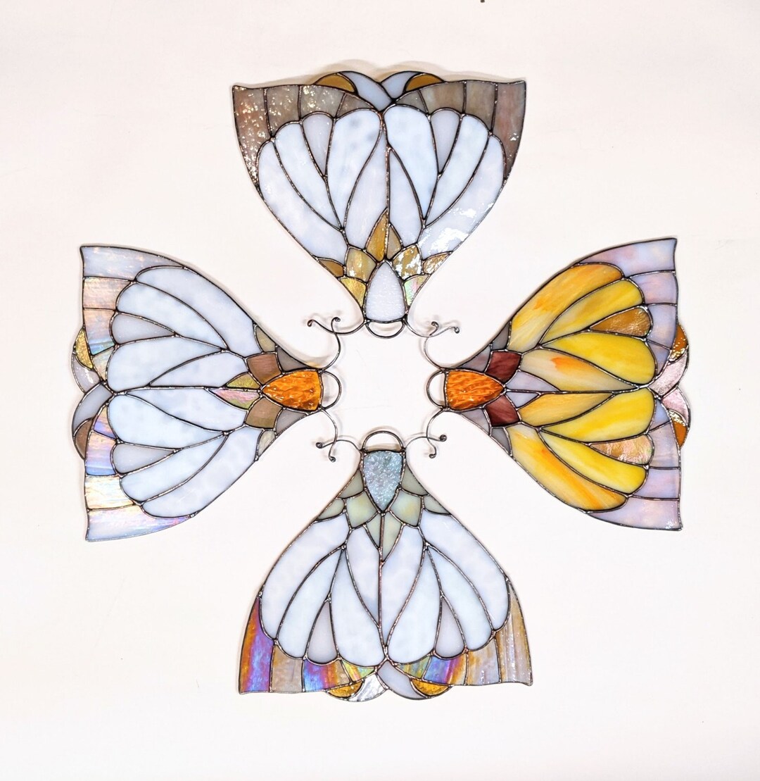 Moth Pattern votive Moth Stained Glass Pattern 10 X 9 full Size ...