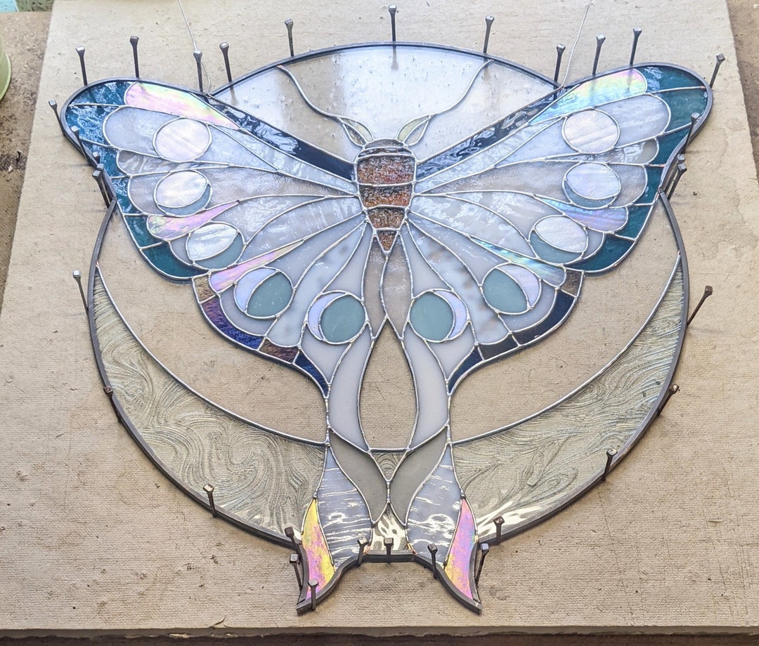 Paper Pattern - Stained Glass - Aristarchus Luna Moth - Neile Cooper - Etsy