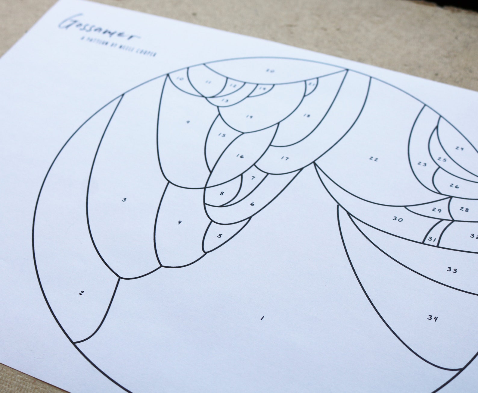 PATTERN Stained Glass Pattern Gossamer - Etsy