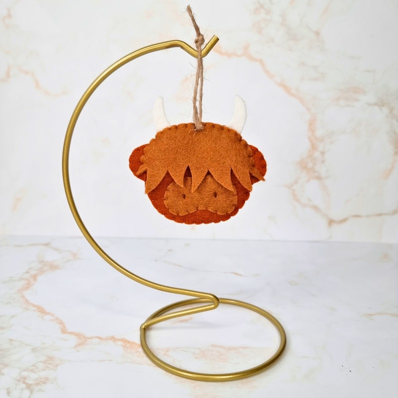 Felt Highland Cow PDF / SVG Sewing Pattern, Easy Beginner Friendly Wee ...