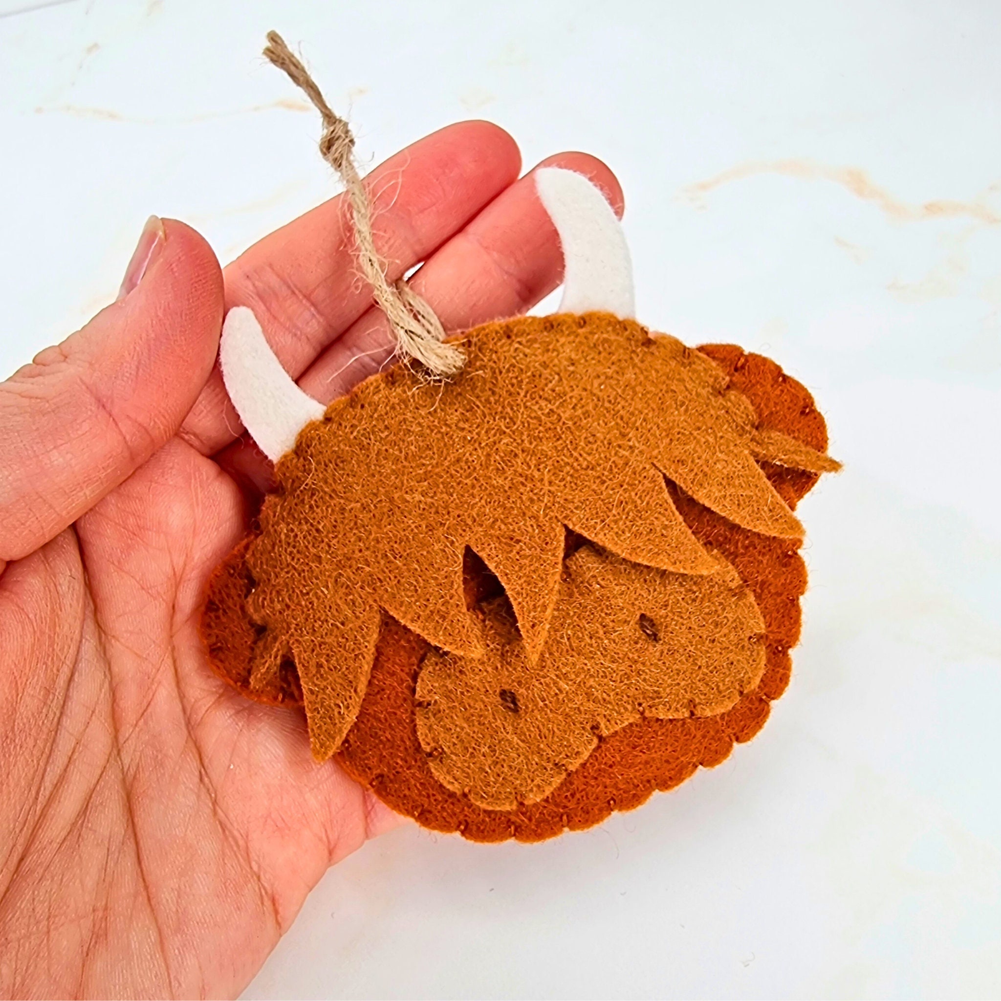 Felt Highland Cow PDF / SVG Sewing Pattern, Easy Beginner Friendly Wee ...