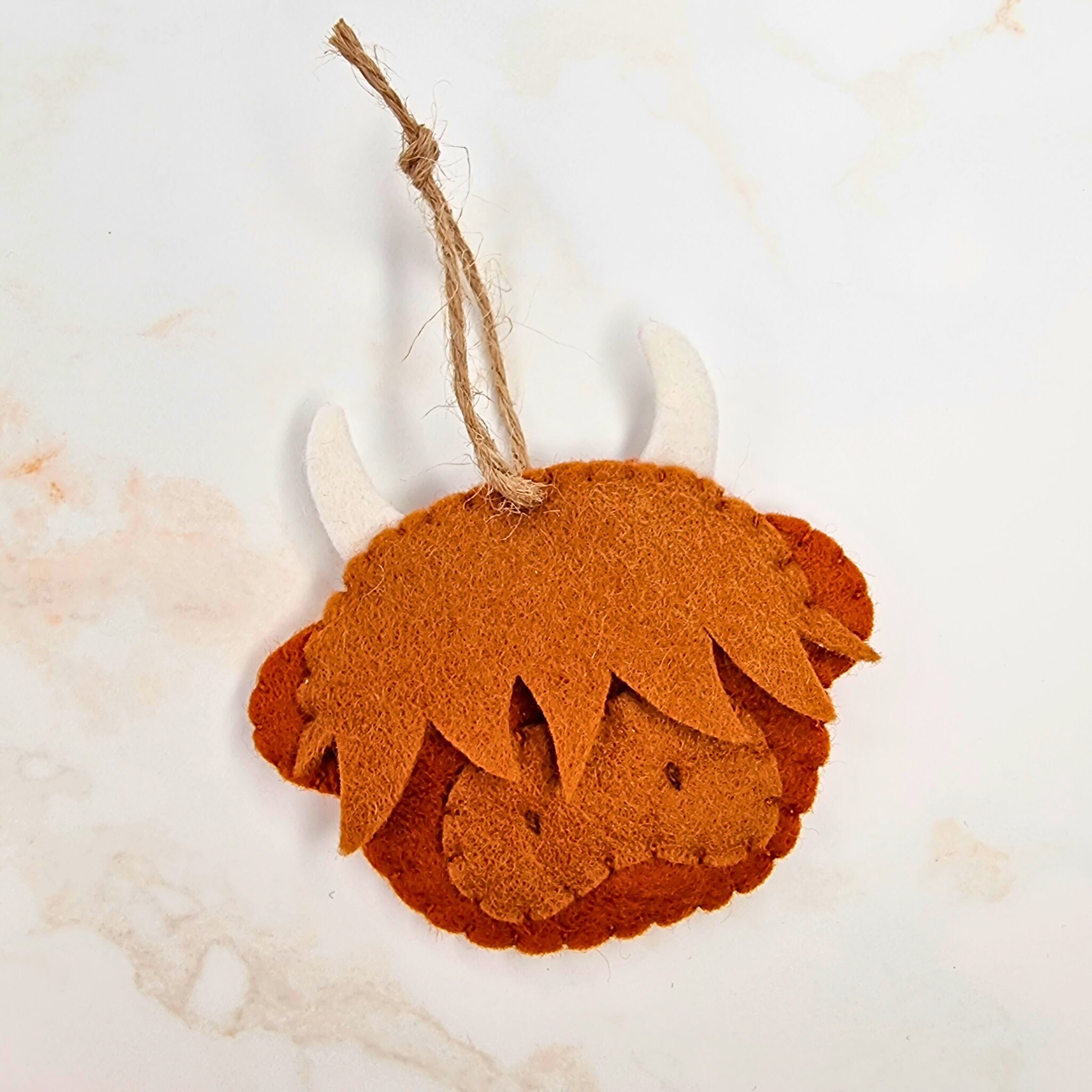 Felt Highland Cow PDF / SVG Sewing Pattern, Easy Beginner Friendly Wee ...
