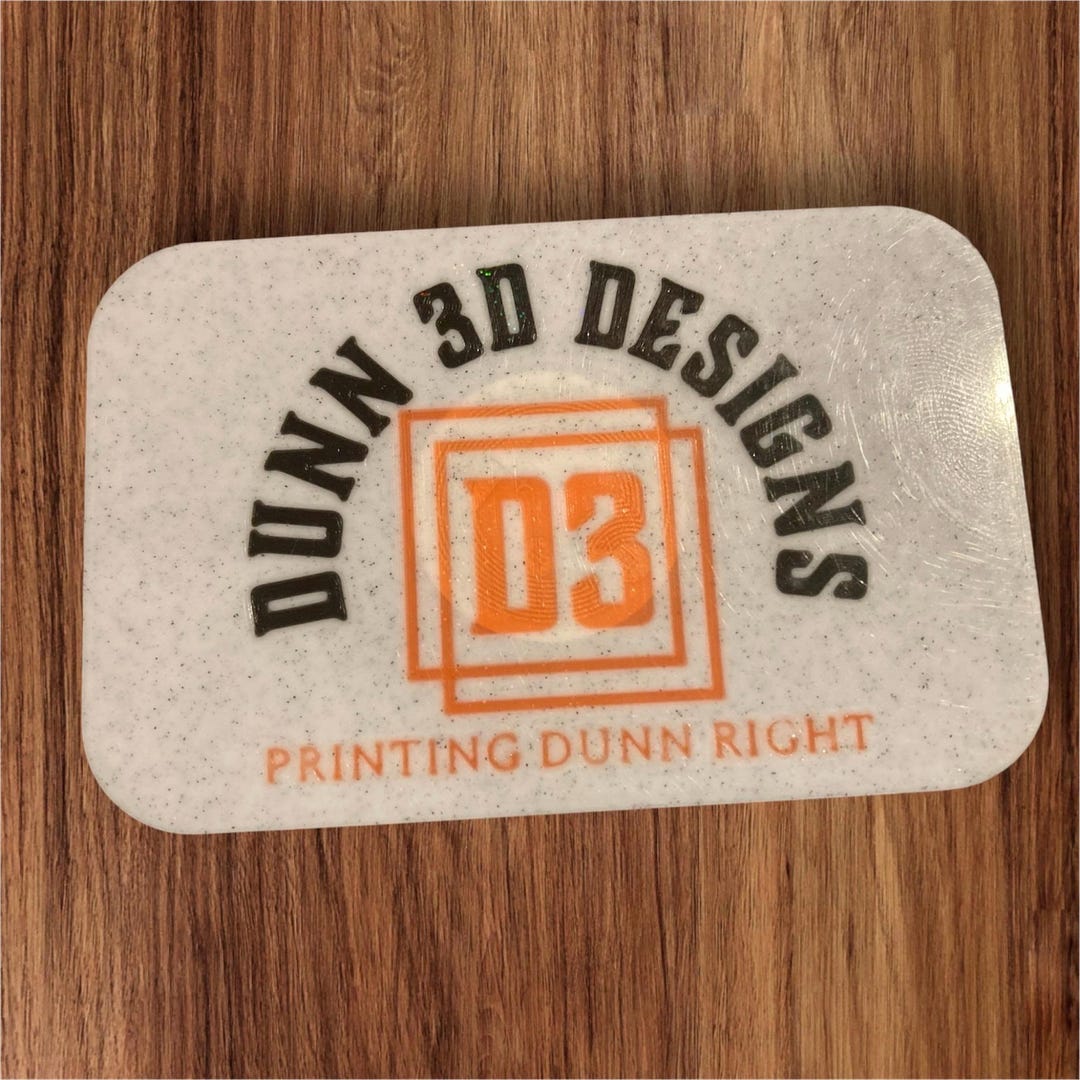 Custom 3D Printed NFC Business Card With Logo & Contact Info ...