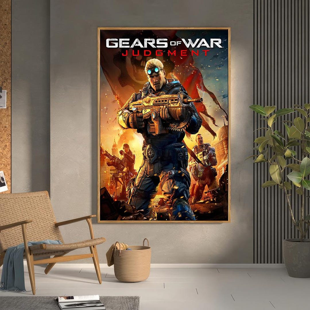 Gears of War Movie Poster Canvas, Wall Art, Classic Movie Poster, Home ...