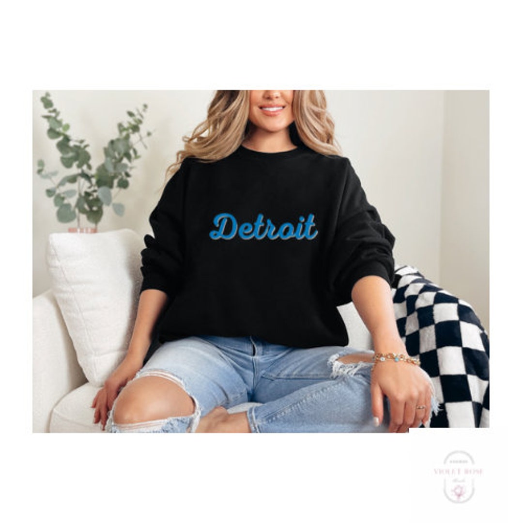 Women's Detroit Crewneck, Detroit Gift, Oversized Detroit Michigan ...