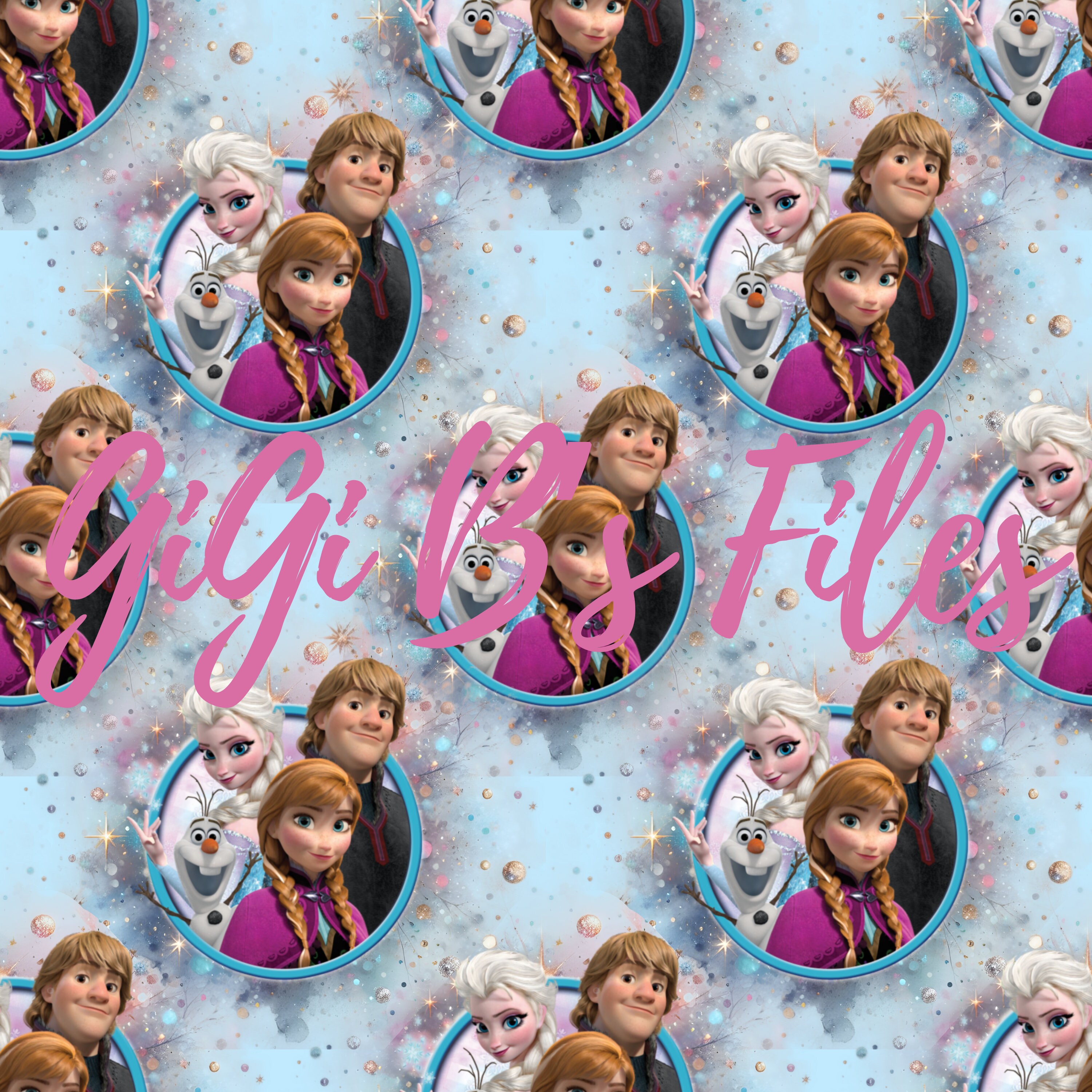 Frozen Friends Digital Seamless File - Etsy