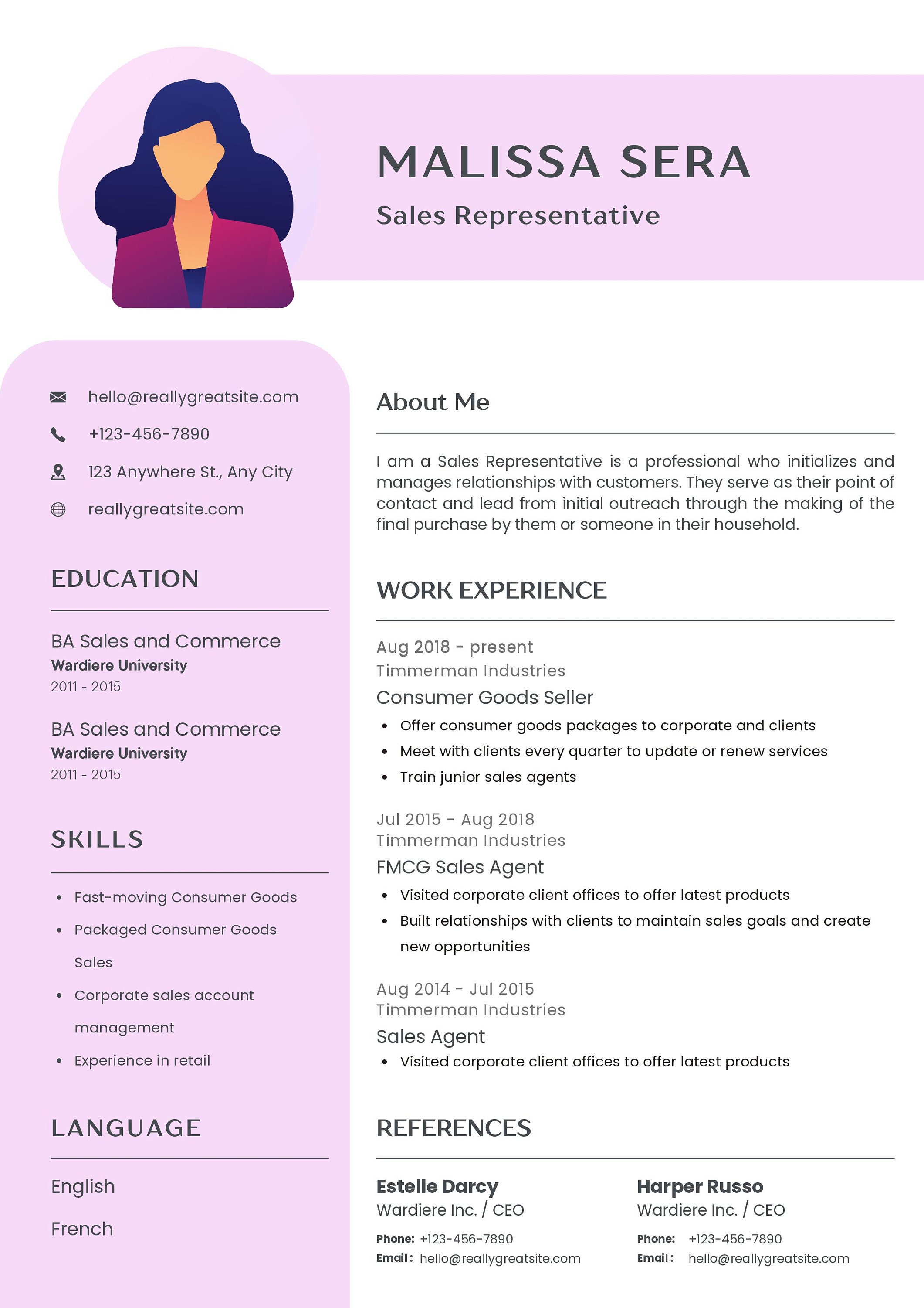 Resume Templete - Etsy