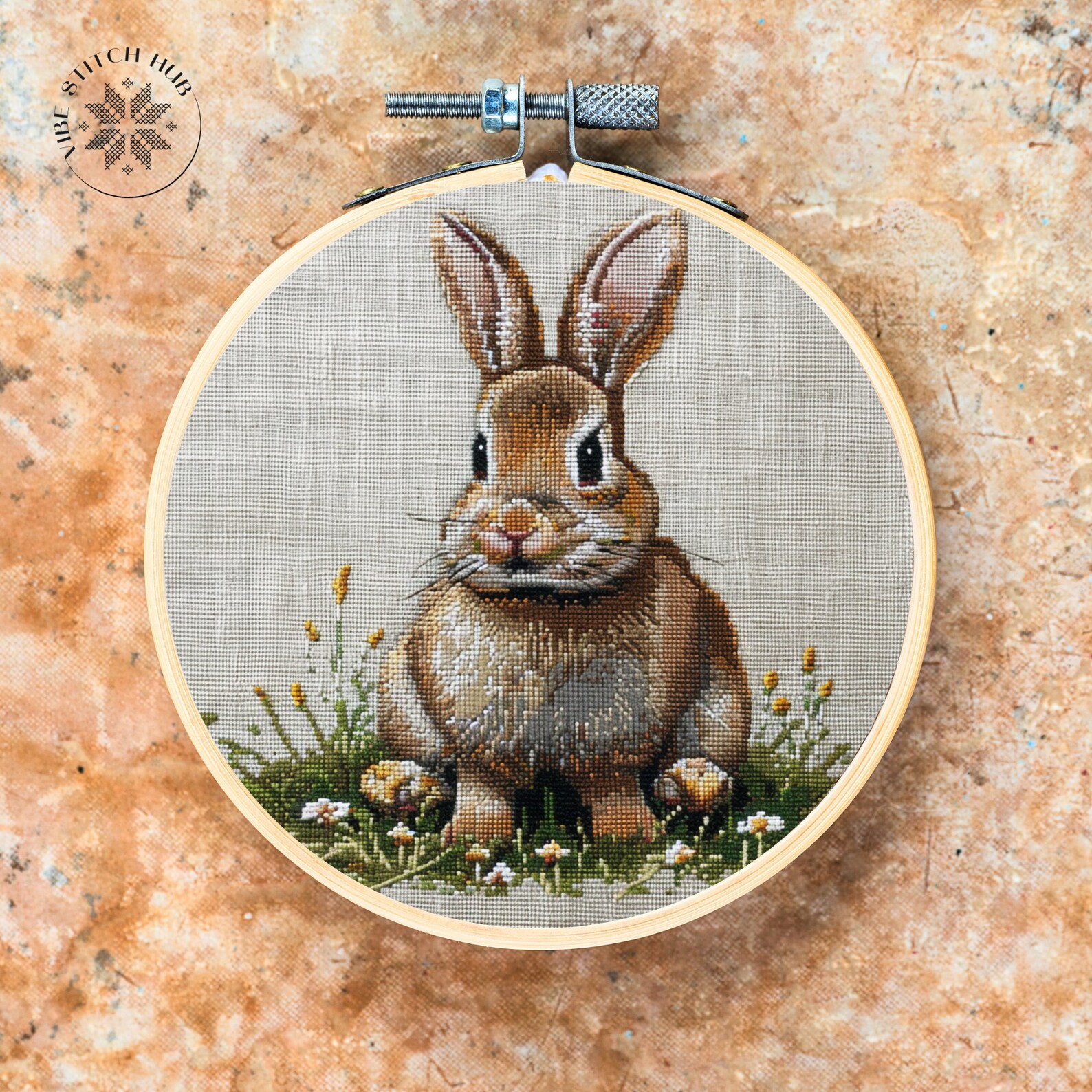 Rabbit Cross Stitch Pattern Embroidery, Animal Cross Stitch Designs ...