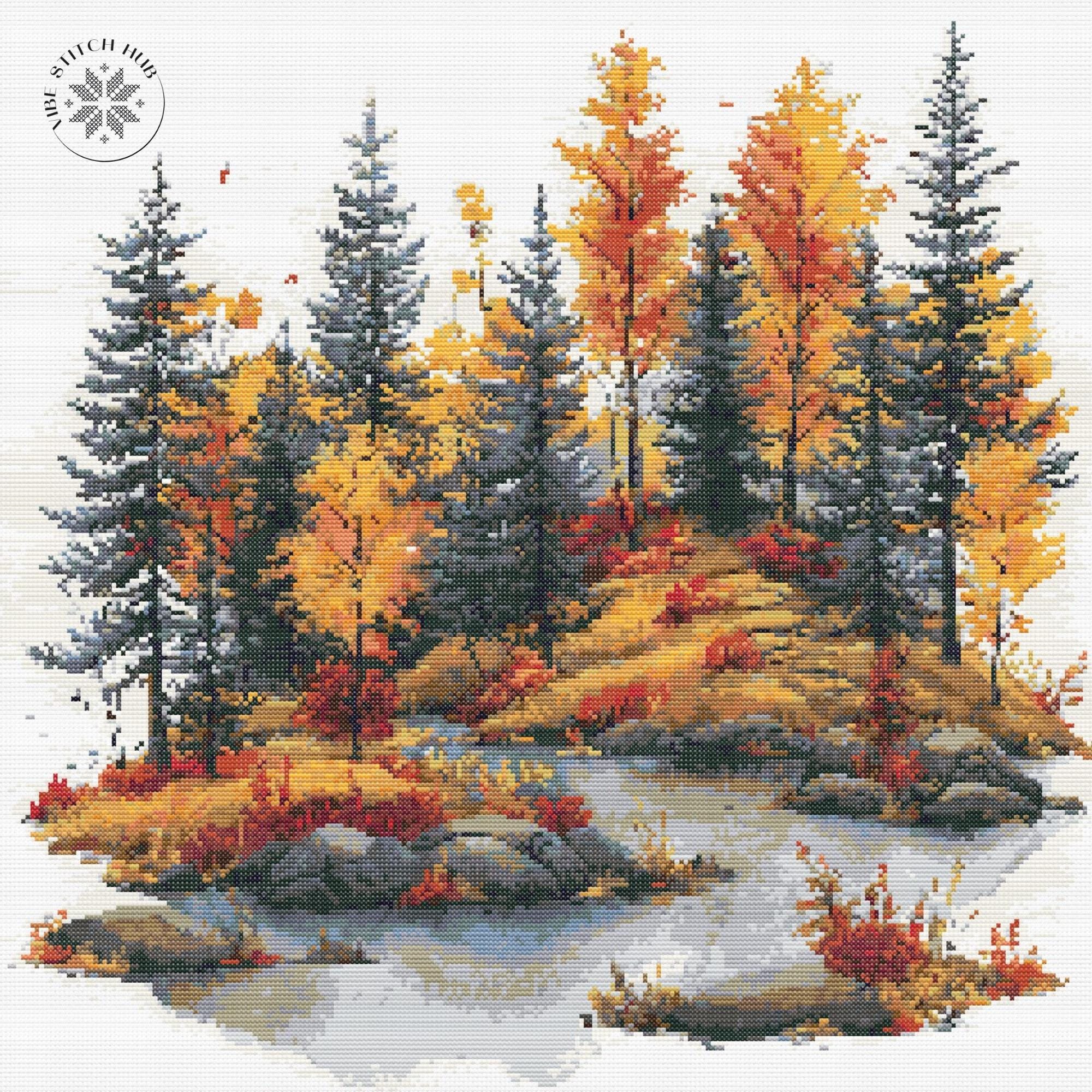 Simple Passege Cross Stitch Pattern, Floral Embroidery Design, Easy ...