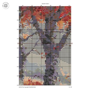 Autumn Colors Passage Cross Stitch Pattern Embroidery, Cross Stitch ...