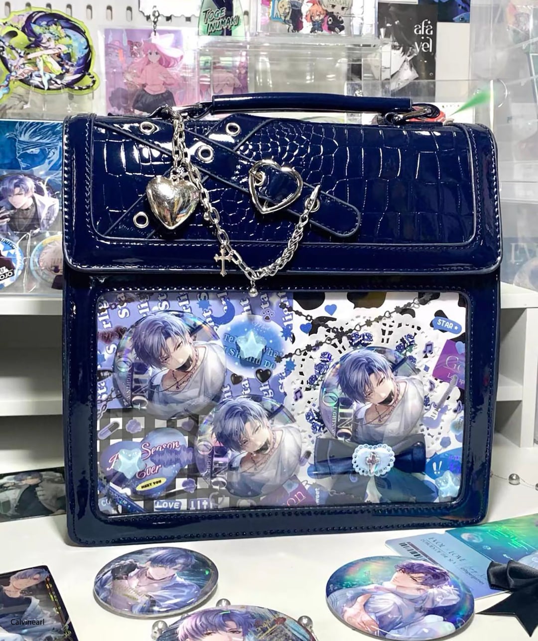 Cartoon Bag,transparent Crossbody Bag,crossbody Window Bag,pin Display ...