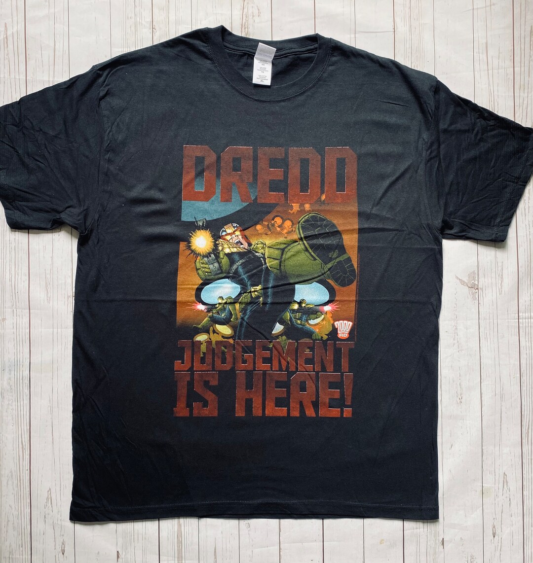 Official Judge Dredd Judgement is Here T-shirt New Unisex Licensed ...
