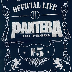 Officially Licensed Pantera 101 Proof Printed Sew on Large Size Back Patch - Etsy
