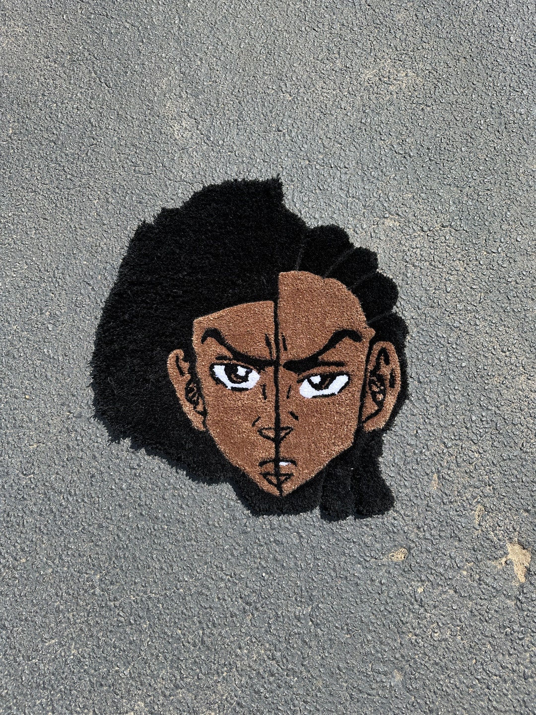 Boondocks Cartoon Tufted Rug / Custom Rug, Fluffy & Soft, Handmade Rug ...
