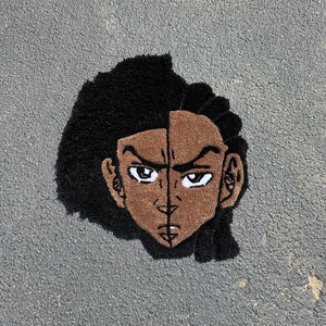Boondocks Cartoon Tufted Rug / Custom Rug, Fluffy & Soft, Handmade Rug ...
